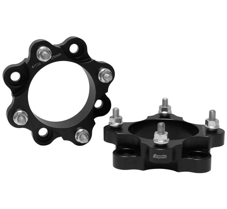 DragonFire 1.5in Wheel Spacers – 4x137 & 4x156 – Red Plate Powersports