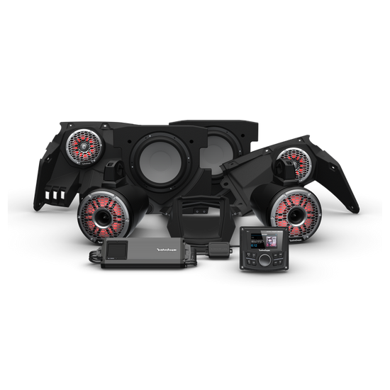 Rockford Fosgate Can-Am Maverick X3 Stage 6 Audio System (Gen3) – Red ...