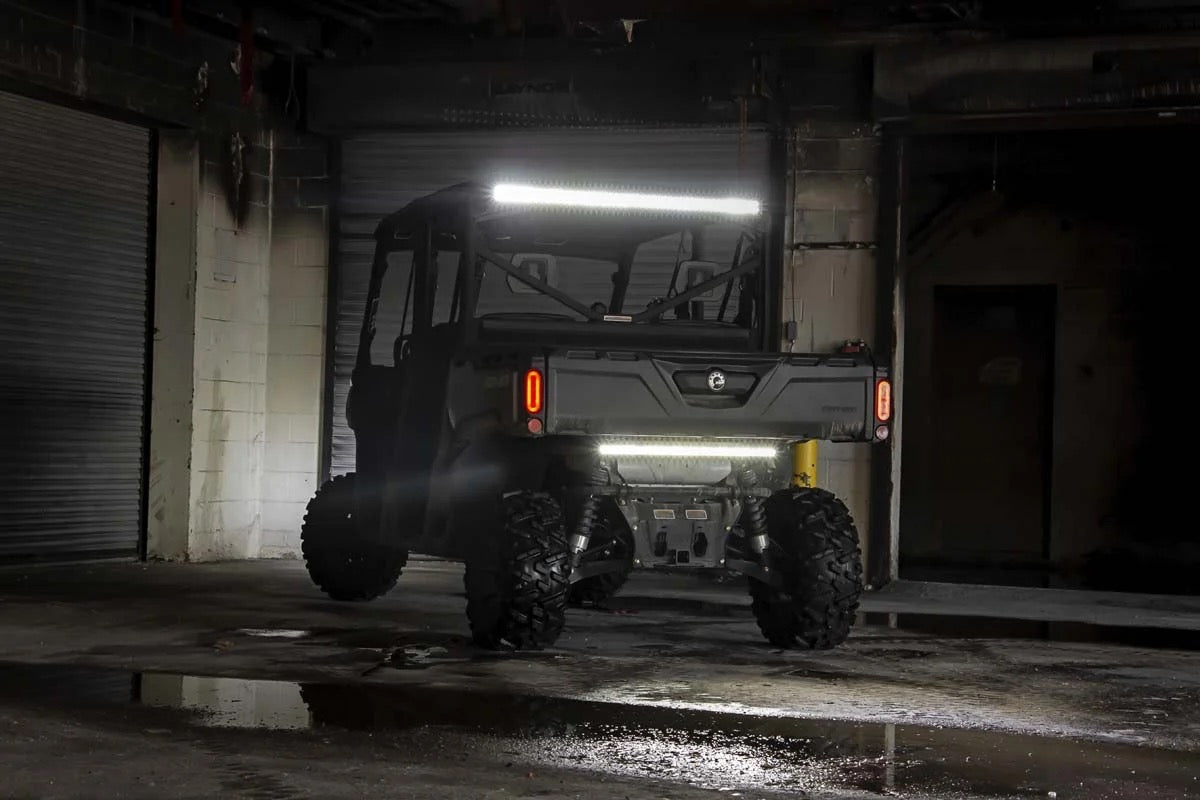 Rough Country | Can-Am Defender 30” Lower LED Light Bar Kit – Red Plate ...